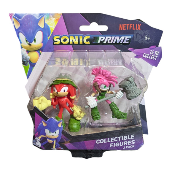 Sega | Toys | Sonic Prime Knuckles And Amy Rose 25 Figures Netflix ...